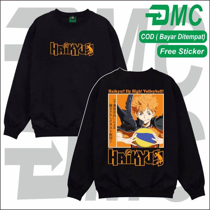Sweater Anime Shoyo Hinata Haikyuu Crewneck Jaket Anime Haikyuu ...