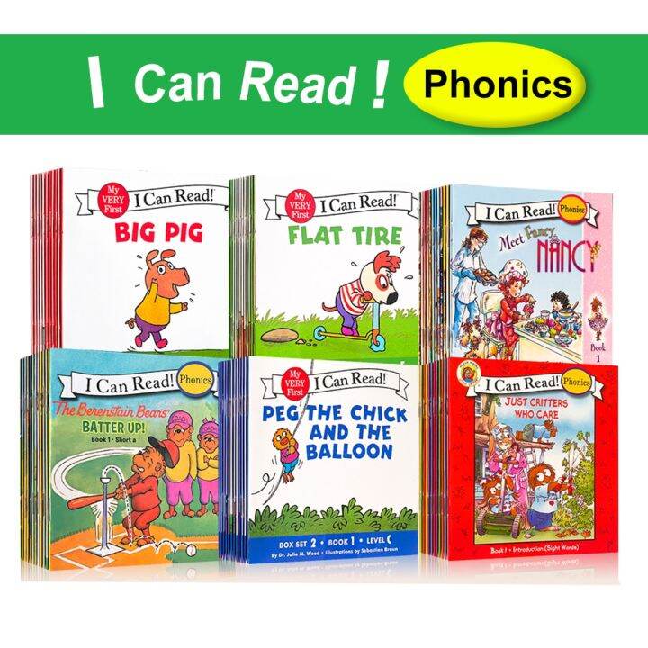 12 Books/Set I Can Read Phonics English Story Book For Children Kids ...