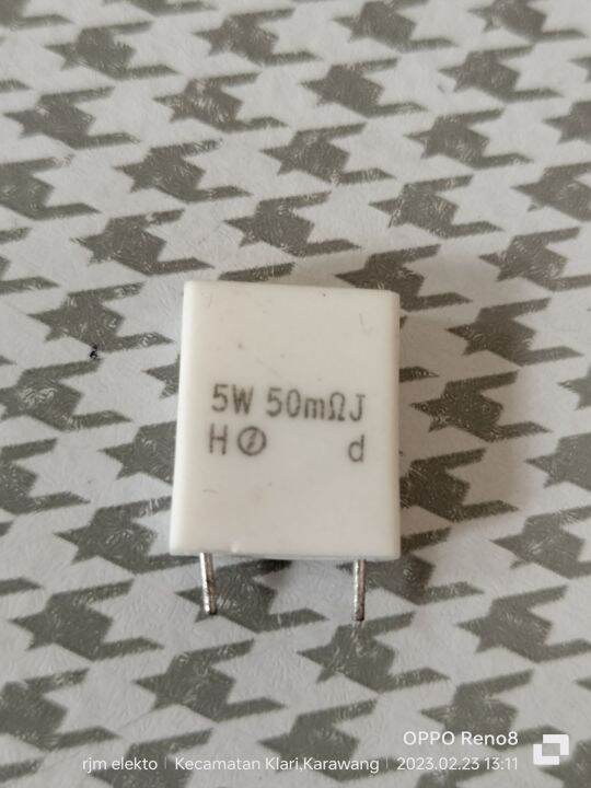 10 pcs resistor kapur noble ukuran 50m ohm 5watt | Lazada Indonesia