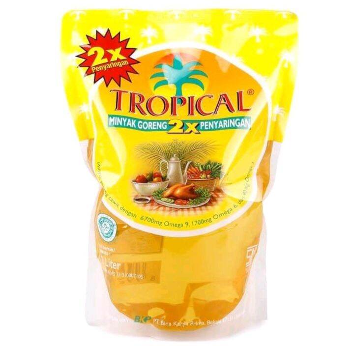 Minyak goreng tropical pouch 2 liter | Lazada Indonesia