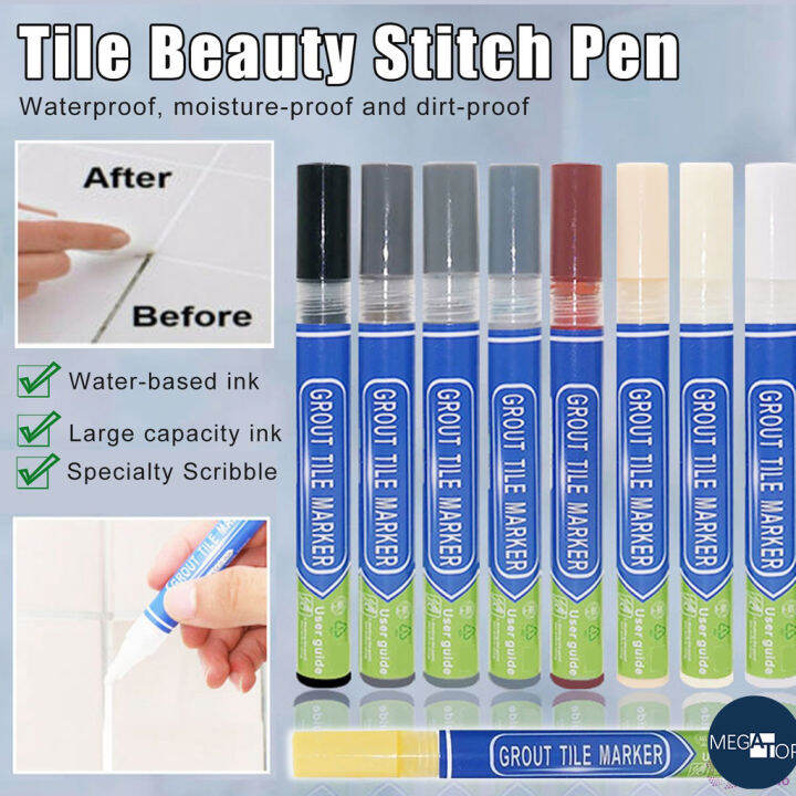 MEGATOP Tile Gap Repair Color Pen White Tile Refill Grout Pen ...