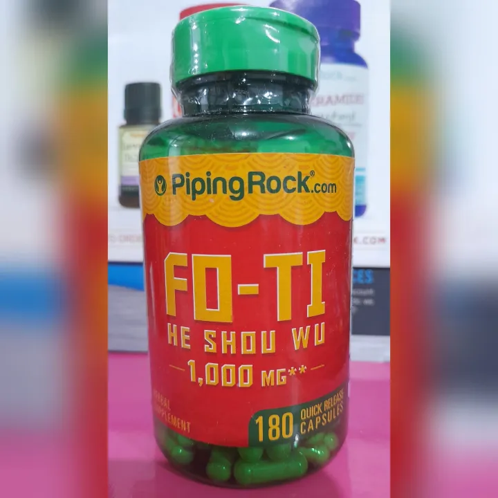 Fo-Ti Extract 1,000mg. Extract 180 capsules He Shou Wu Expiry Date ...