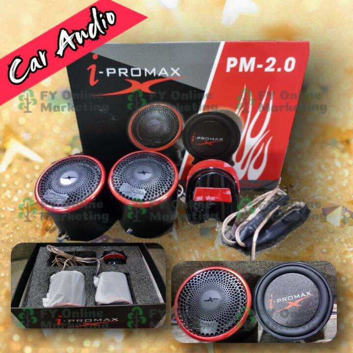 I-Promax PM-2.0 Full Range Car Audio Sound Speaker With Bass Driver ...