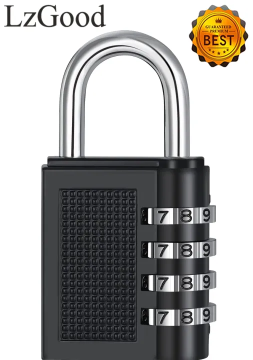 【Fast Delivery+Ready Stock】LzGood Gym Lock, 4 Digit Combination Lock ...