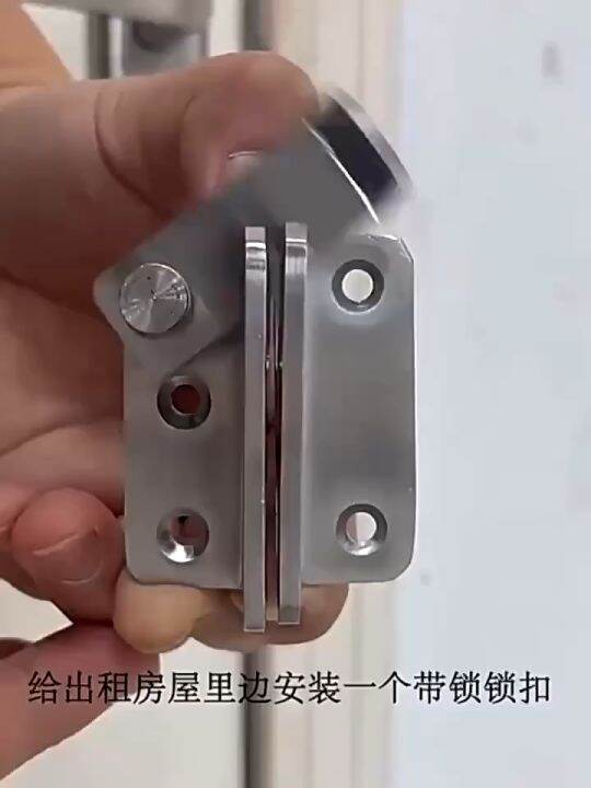 【🇲🇾Stock】Stainless Steel Safety Door Lock Left Right Door Lock Swivel ...