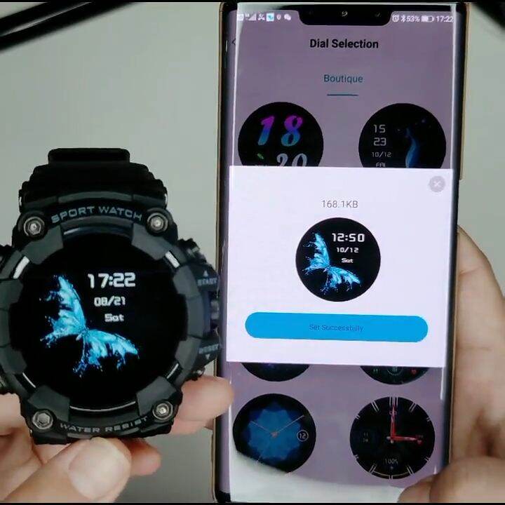 สมาร์ทวอทช์ IP68สำหรับเล่นกีฬากลางแจ้งฟิตเนสหัวใจวายการนอนหลับสุขภาพ ...