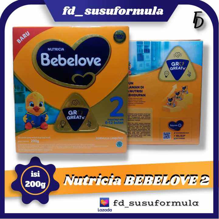 NUTRICIA BEBELOVE 2 GRO-GREAT+ 400gram - Untuk Bayi Usia 6-12 Bulan - (Kemasan Baru) - Exp. 2024 ...