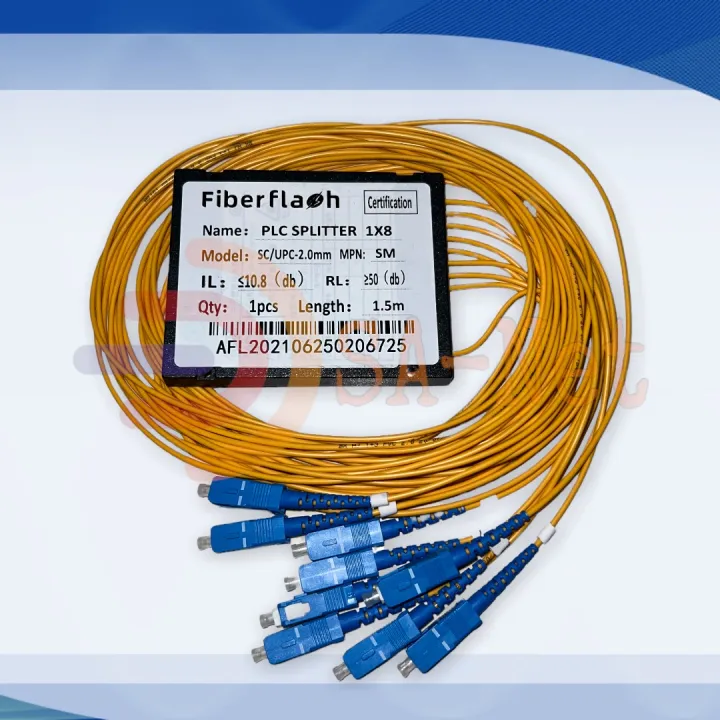 Passive Splitter / Pasif Splitr 1:8 Fiber Optik PLC Module SC UPC ...