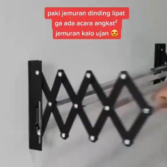 JEMURAN TARIK DINDING LIPAT FLEKSIBEL 4 PIPA - JEMURAN PORTABLE SUDUT ...