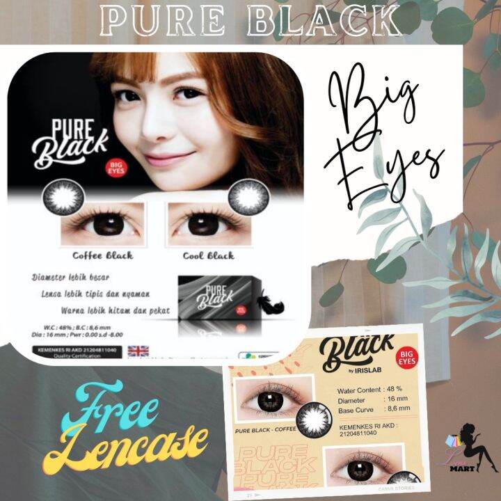 SoftLens Normal PURE BLACK DM 16 | Lazada Indonesia