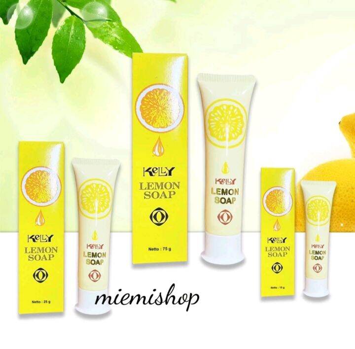 Kelly Lemon Soap/ sabun muka kelly 15 25 75 gram | Lazada Indonesia