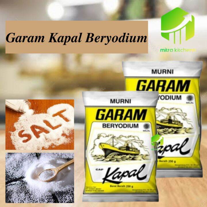 Garam Kapal Garam Karya Mandiri Beryodium Garam Serbaguna 250gram ...
