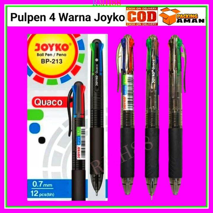Pulpen 4 Warna JOYKO QUACO BP-213 Per 1 Pcs | Lazada Indonesia