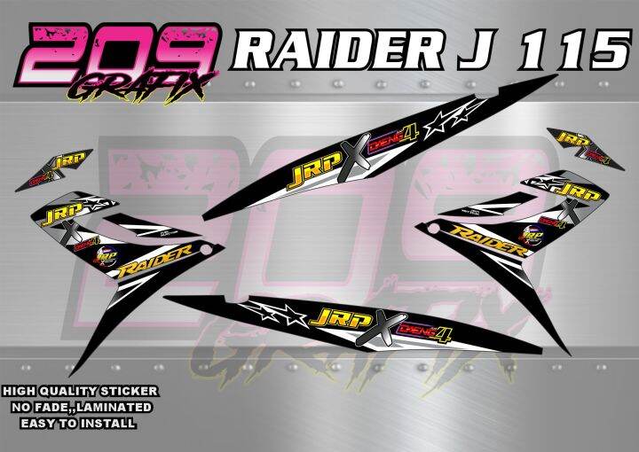 Suzuki Raider J 115 decals sticker, Laminated | Lazada PH