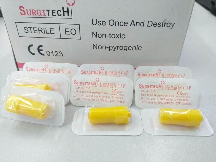 heparin cap/ heplock surgitech (10pcs | Lazada PH