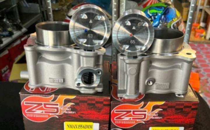 Z5 by Pitsbike Cylinder Block Bore kit 63mm / 65mm Aerox NMAX Sniper155 ...