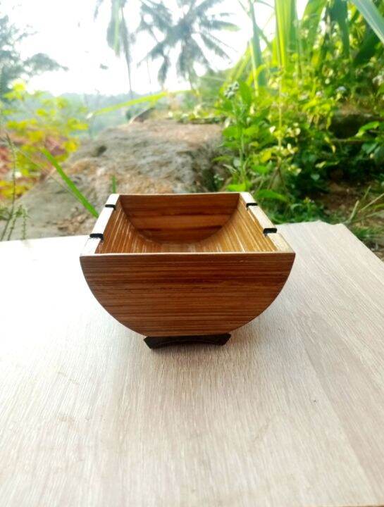 Asbak Bambu Rokok Unik Asbak Bambu Tua full Bambu | Lazada Indonesia