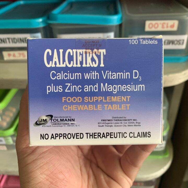 (Generic) Calcifirst - Calcium Carbonate + Vitamin D3 + Magnesium ...