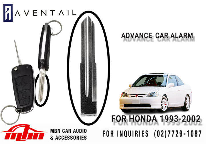 1993-2002 HONDA CAR ALARM SYSTEM AVENTAIL CAR ALARM AUTO SECURITY WITH ...