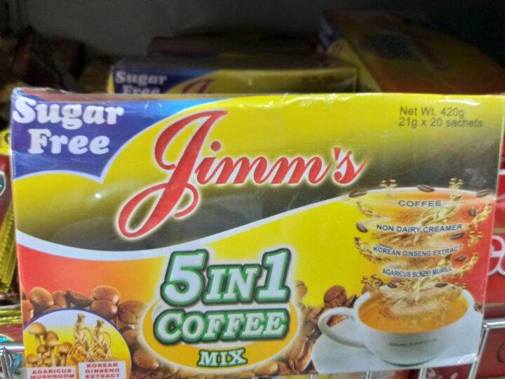 Jimm's 5in1 Coffee Mix (21g. x 20sachet) Sugar Free | Lazada PH