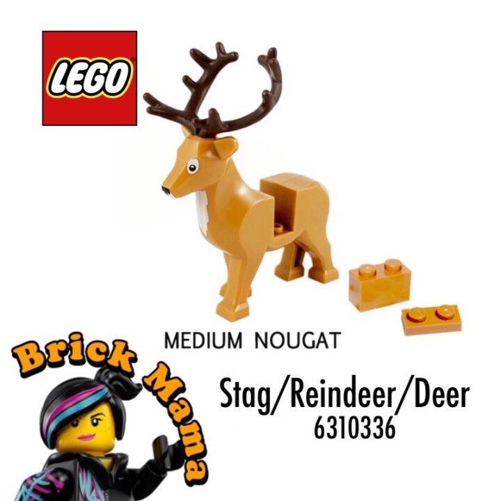 Brick Mama | LEGO Reindeer , Deer with Dark Brown Antlers , Stag , lego ...