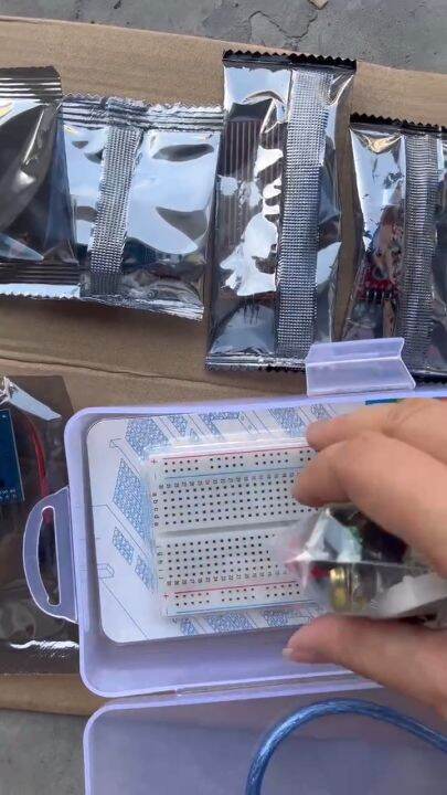 【Ready Stock】Basic Starter Kit Compatible With Arduino UNO R3 With Breadboard, Jumper Wire, LED ...