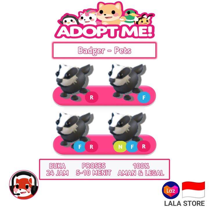 Adopt Me - Badger - Roblox | Lazada Indonesia