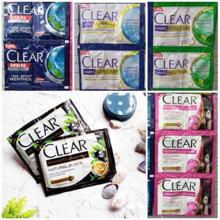 sampo clear sachet isi 12 | Lazada Indonesia
