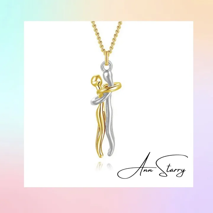 Hug Necklace Couple-18K Gold Plated | Lazada PH