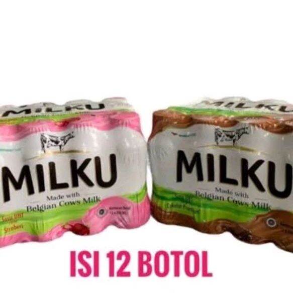 SUSU MILKU COKLAT/STRAWBERRY 1 PACK ISI 12 PCS 200ML | Lazada Indonesia