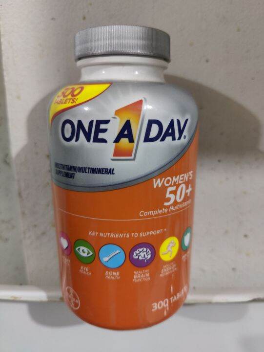 Bayer 1 one a day women adult ages 50+ Multivitamin w vitamin b c d e ...