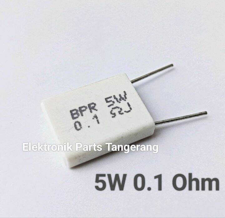 RESISTOR BPR 5 WATT 0.1 OHM RESISTOR BPR 5W 0.1 OHM RESISTOR BPR 0.1OHM 5WATT RESISTOR 5WATT 0.1 ...
