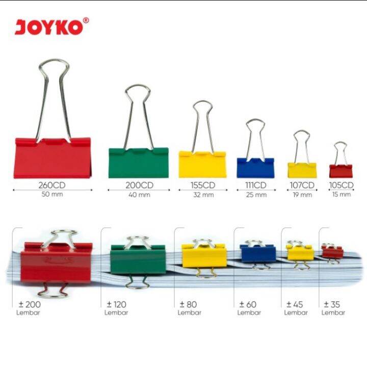 Binder Clip warna JOYKO | Lazada Indonesia