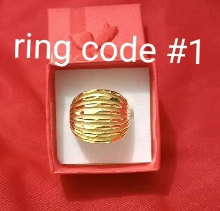 (000) ring 14k gold non tarnish lifetime use | Lazada PH