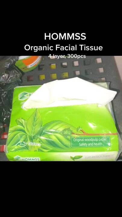 HOMMSS Tissue Natural Care of Raw Wood Pulp (4 Layer x 300pcs) | Lazada PH