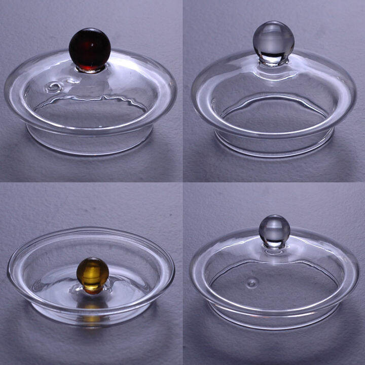 Lid Borosilicate Heat-Resistant Glass Lid Teapot Lid Tea Set ...