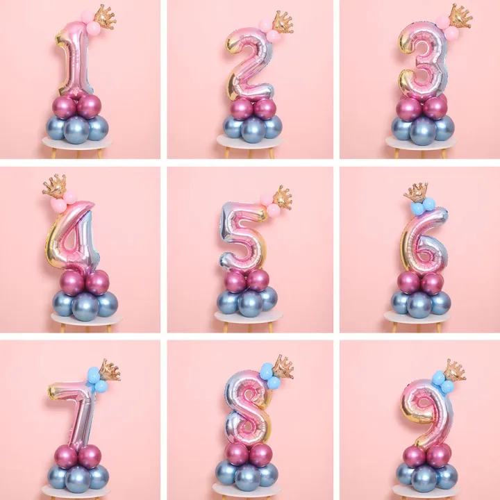 Happybaloon Paket Balon Foil Angka Umur Usia Ulang Tahun Ultah Jumbo ...