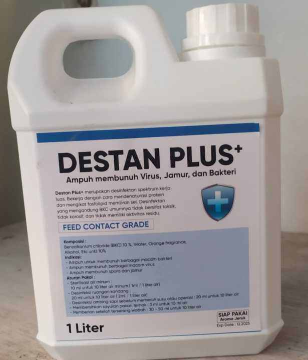 Desinfektan kandang 1 liter | DESTAN PLUS | BKC 10% | Lazada Indonesia