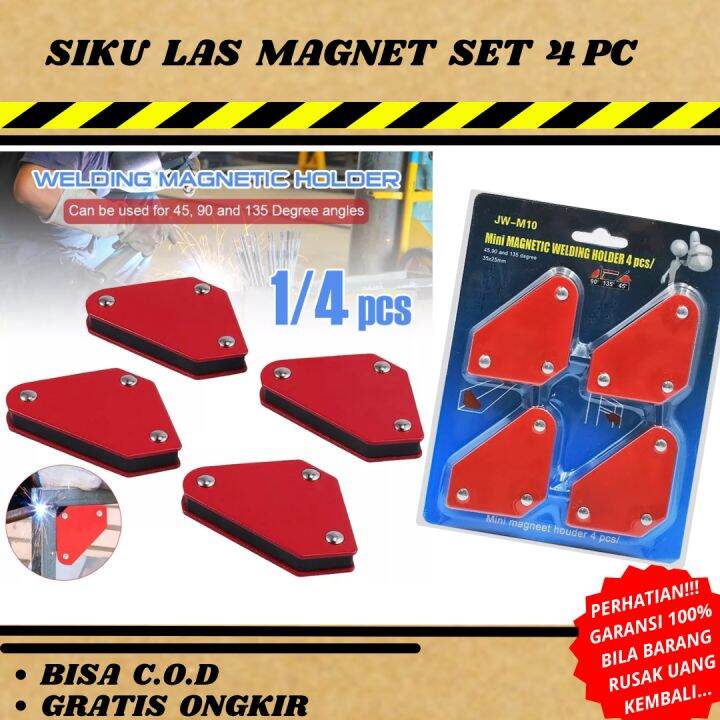 Siku Las Magnet Untuk Las Sudut Set Isi 4 Buah | Lazada Indonesia