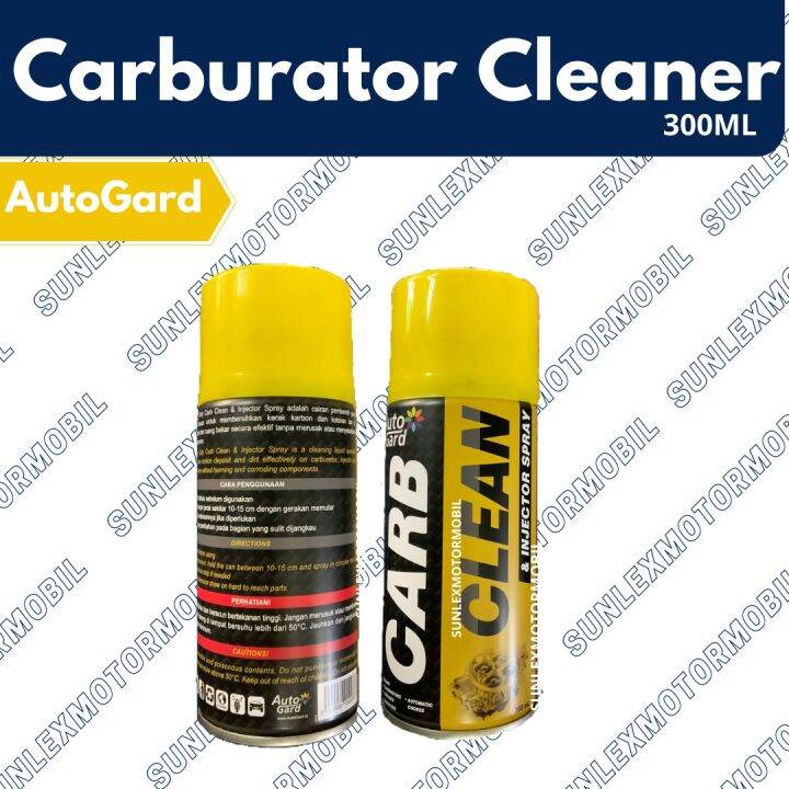 CARBU CLEANER INJECTOR SPRAY 300ML PEMBERSIH KARBURATOR AUTO GARD KARBU ...