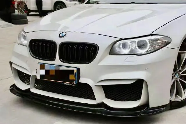 BMW F10 M4 front bumper carbon fiber diffuser skirt lip bodykit body ...