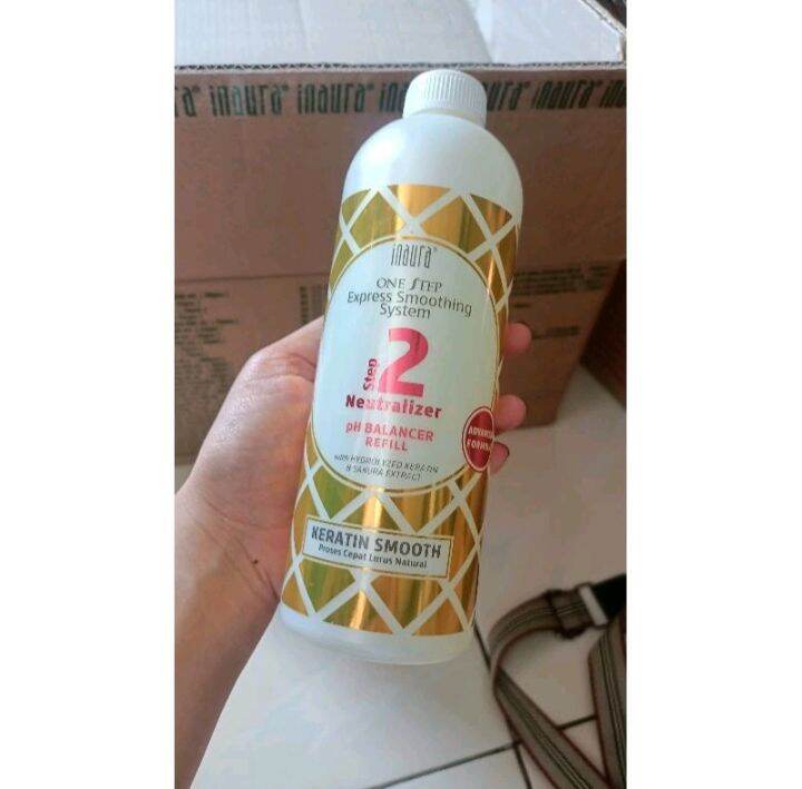inaura one step 2 refil netral obat smoothing 500 ml | Lazada Indonesia