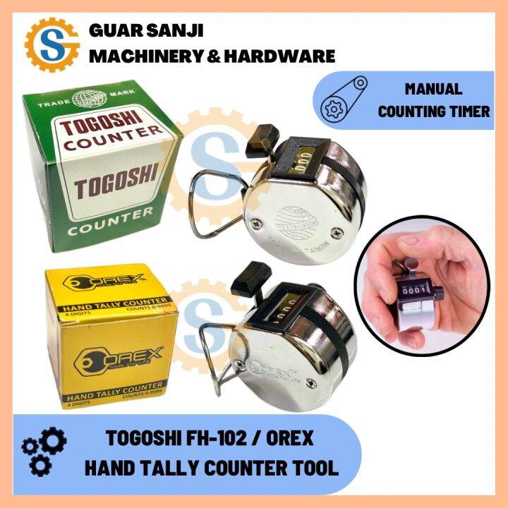 HAND TALLY COUNTER TOOL 4 DIGIT TOGOSHI FH-102 / OREX | Lazada