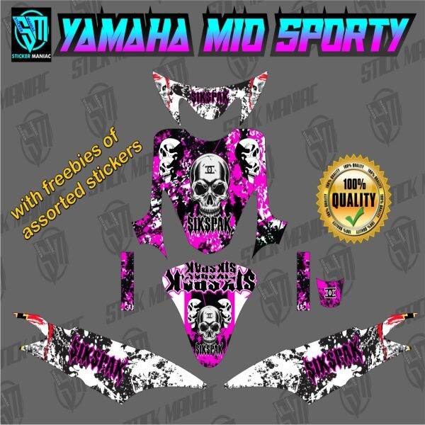 Yamaha Mio Sporty decals sticker, Laminated | Lazada PH