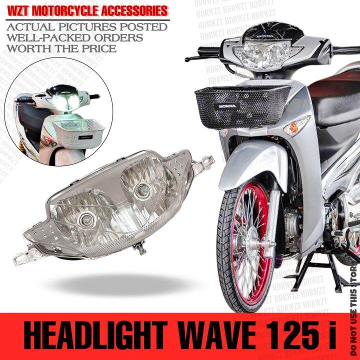 CSL HONDA WAVE 125 i / WAVE125 I HEADLIGHT / HEAD LAMP MOTORCYLE (WHITE ...
