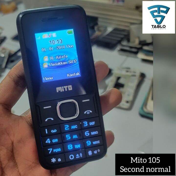 Mito 105 hp jadul cina second normal bonus memori 2gb | Lazada Indonesia