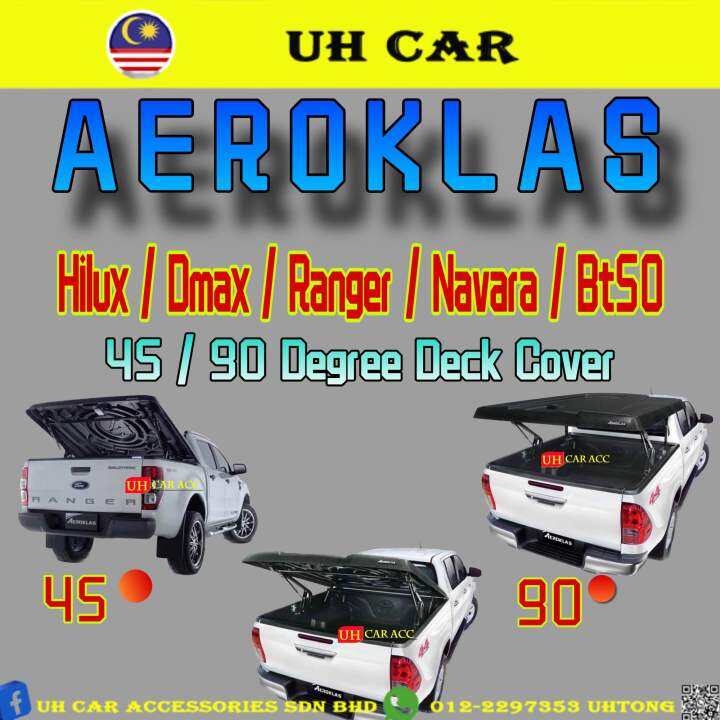 (AEROKLAS 45/90 DECK COVER) Hilux Vigo Revo Rogue Dmax Triton Navara Ranger Colorado Bt50 45 ...