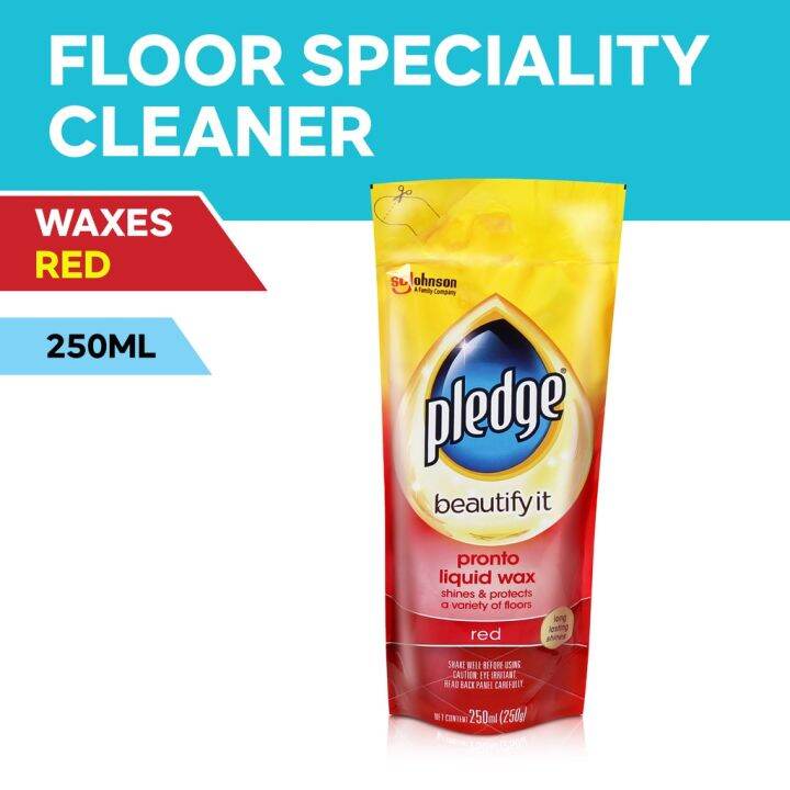 Pledge Pronto Liquid Wax Polish Red 250ml | Lazada PH