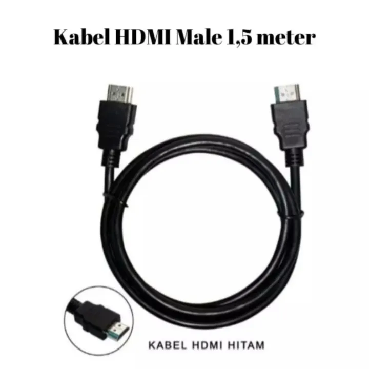 KABEL HDMI TO HDMI PANJANG 1,5 METER/ KABEL PENYAMBUNG PLUG DARI PORT ...