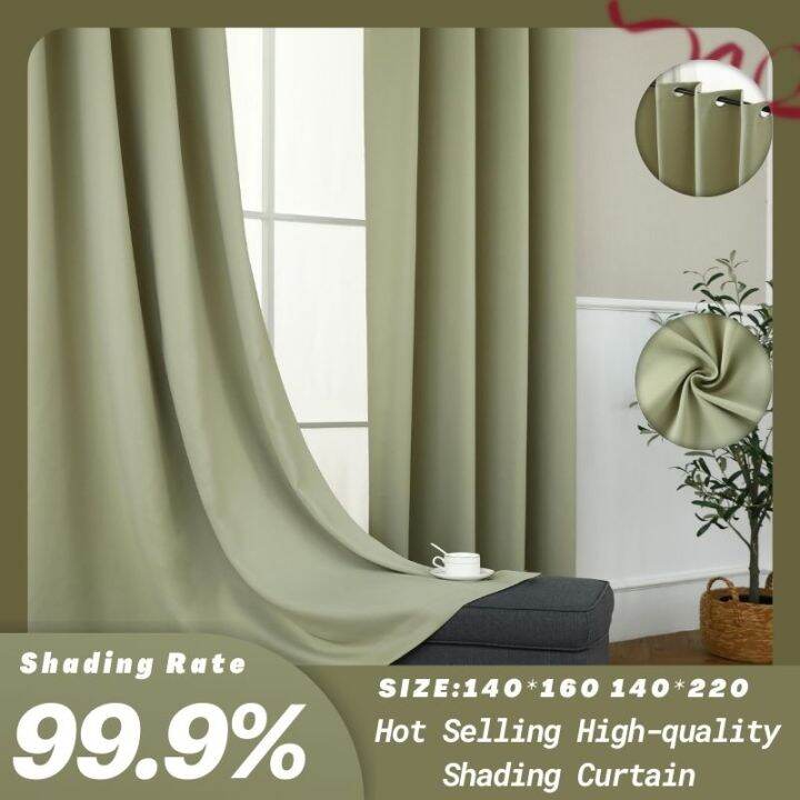 [Free Shipping]1PC Curtain Full Shading100%Blackout Curtains for Window ...